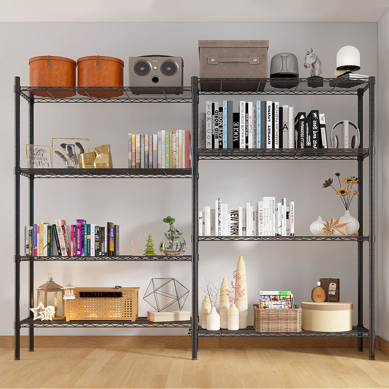 Rebrilliant Olachi 69.7'' W Metal Shelving Unit & Reviews | Wayfair
